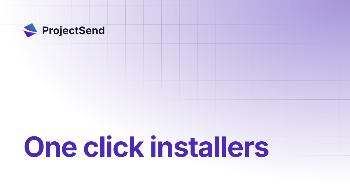 One click installers | ProjectSend