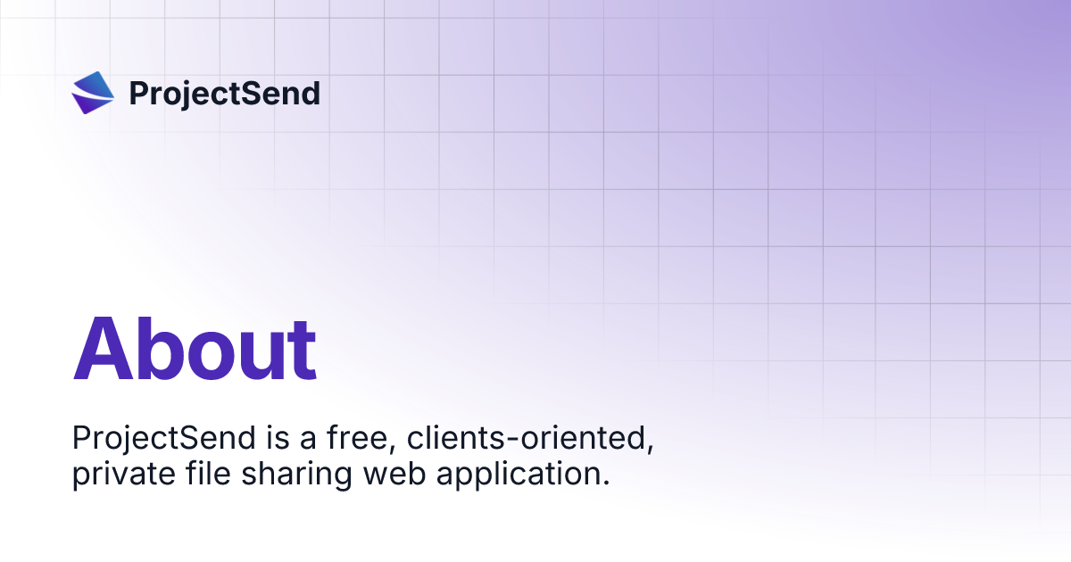 About | ProjectSend
